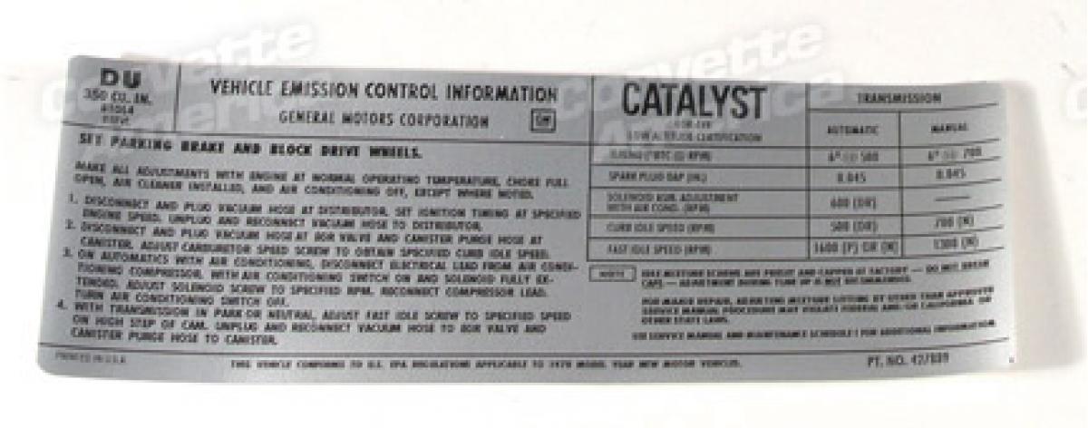 Engine | Engine Decals | Emission Decal | Search