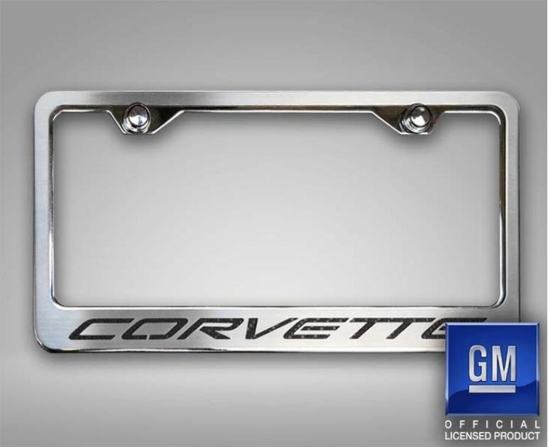 American Car Craft C5 Corvette - License Plate Frame with CORVETTE ...