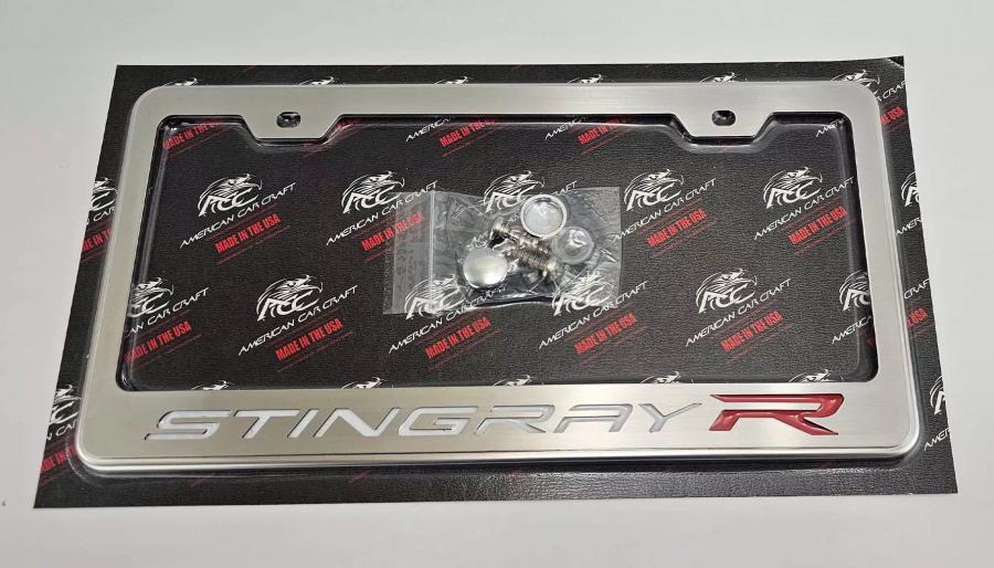 American Car Craft 2020-2024 C8 Corvette - STINGRAY R Style License ...