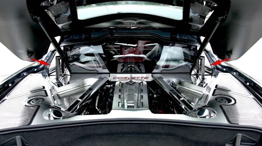 American Car Craft 2020-2024 C8 Corvette Coupe Rear Window Accents ...