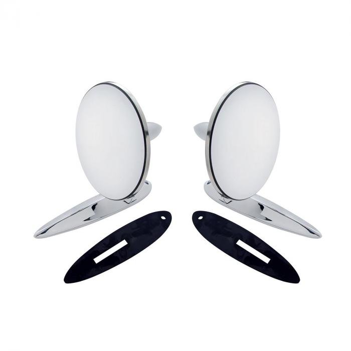 United Pacific Exterior Mirror Bundle for 1955-57 Chevy Passenger Car ...