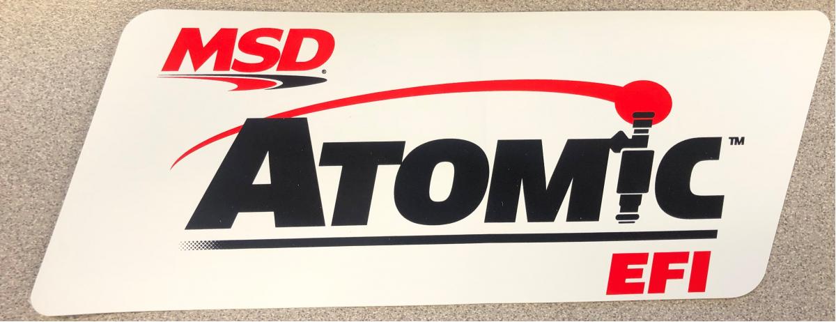 MSD Decal ATOMIC EFI 9292 | Corvette Depot