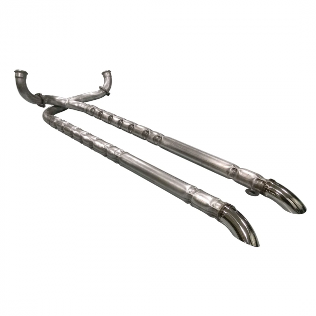 Corvette Side Exhaust Pipes, 327 2 Inch Aluminized, Loud, 1965-1967 ...