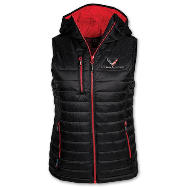 2020 Corvette Stormtec Ladies Puffy Vest | Corvette Depot