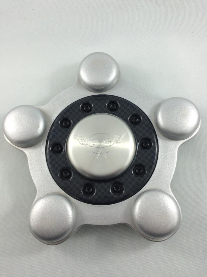 Corvette Wheel Center Cap, Black and Silver, USED 1997-1999 | Corvette ...