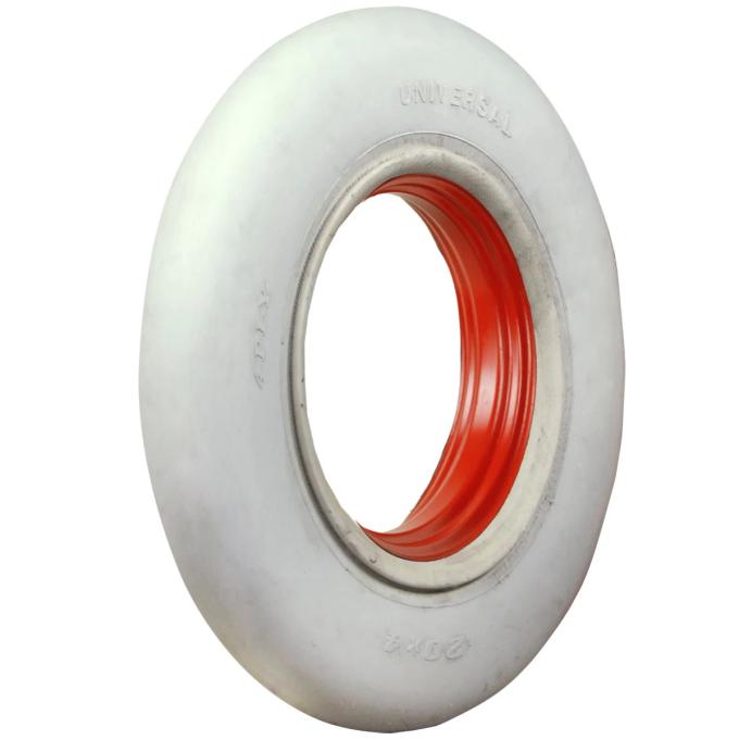 Universal Smooth Tread Tire All White 20x4 80860 | Corvette Depot