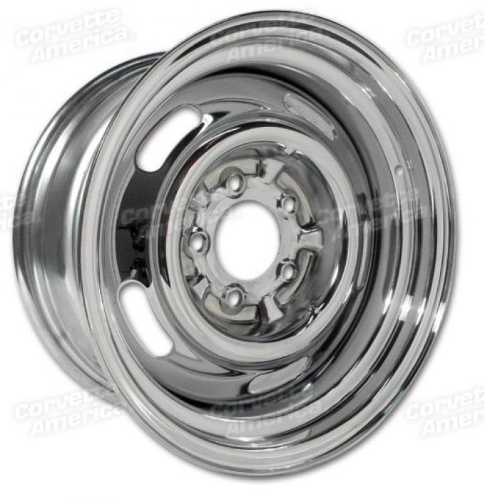 Corvette Rallye Wheel, Chrome 15X7, 1968