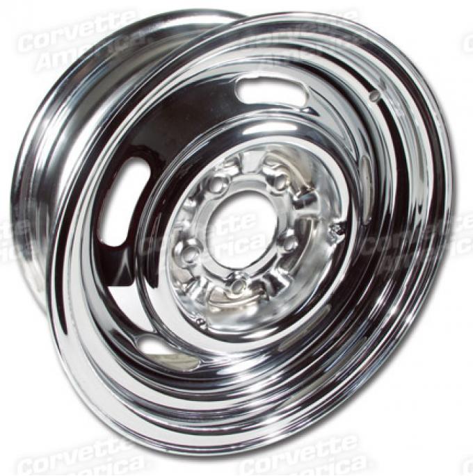 Corvette Rallye Wheel, Chrome 15X6, 1967