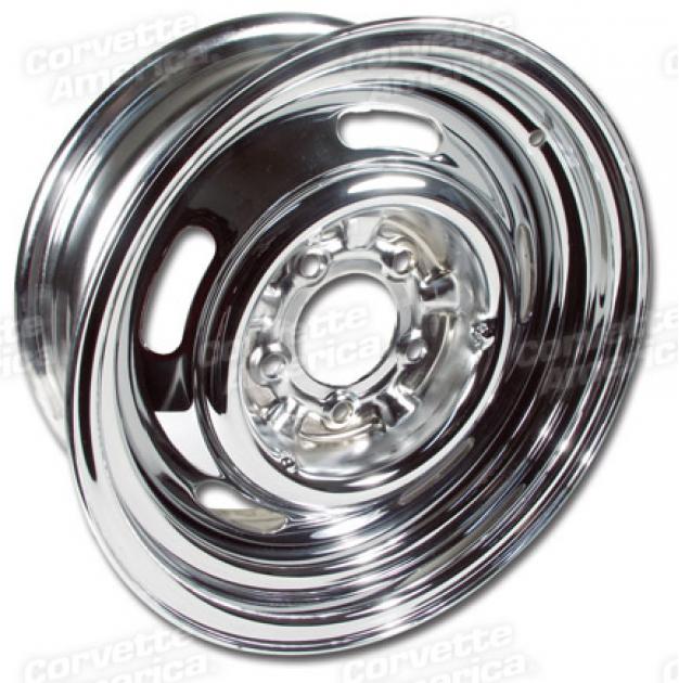 Corvette Rallye Wheel, Chrome 15X6, 1967