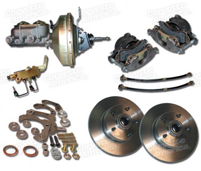 Corvette Disc Brake Conversion Kit, Front Power, 1963-1964