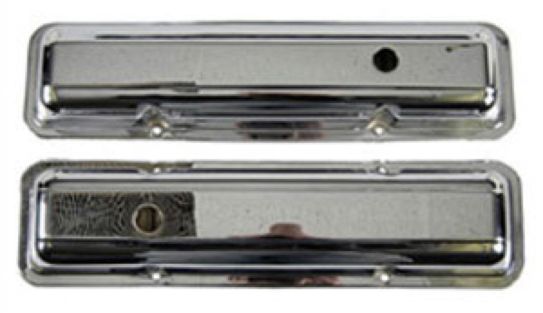 Classic Headquarters SS / Z-28 / Corvette Valve Covers-Pair Chrome W ...