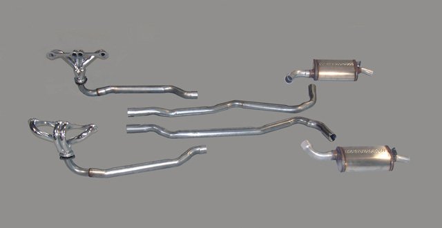 Corvette 4 Speed and TH-350 Exhaust System, With Headers and Magnaflow ...