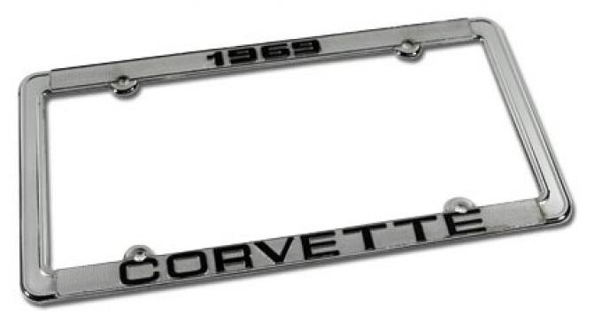 Corvette License Plate Frame, with Car Year, 1968-1982 | Corvette Depot