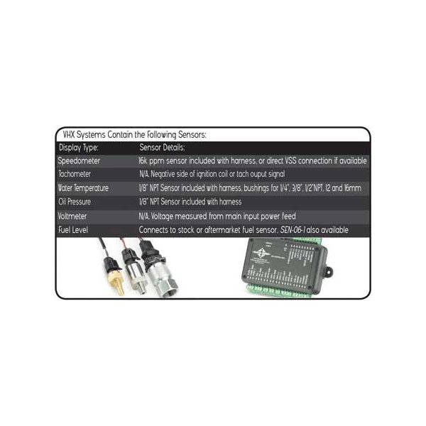 Corvette C3 VHX Series Digital Dash With Carbon Fiber StyleFace And Red ...