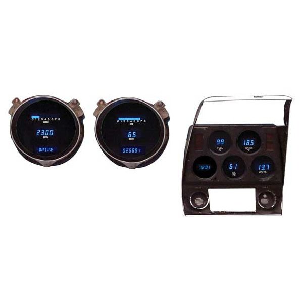 Corvette C3 VFD Series Digital Dash With Blue Display, 1968-1977 ...