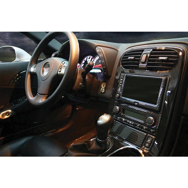 Corvette Dash Kit, Brushed Aluminum Style, 2005-2013 | Corvette Depot