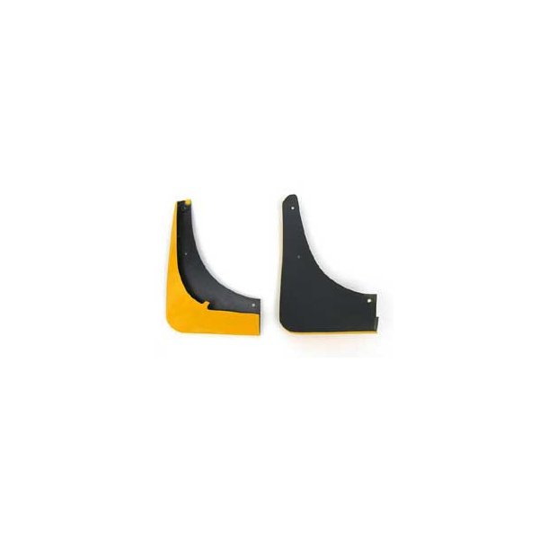 Corvette Splash Guards, Body Contoured, Rear, Velocity Yellow, Altec ...