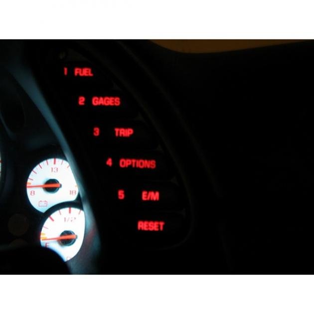 Corvette Heads Up Display & Driver Information Center LED Lighting Kit ...