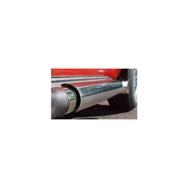 Corvette Side Exhaust Shields, Header Pipe, Stainless Steel, 1963-1974 ...