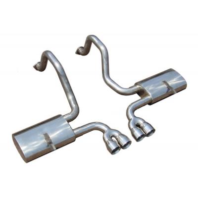 Pypes 2.5" Cat-Back Polished Quad-Tip Exhaust System For 1997-2004 ...