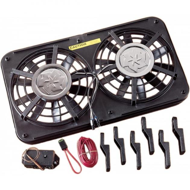Corvette Dual Electric Radiator Cooling Fan System, 1965-1982 ...
