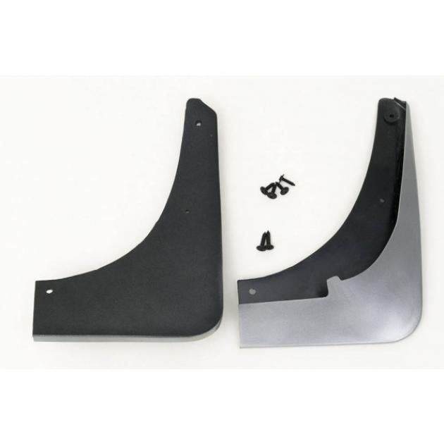 Corvette Splash Guards, Body Contoured, Rear, Blade Silver,Altec, 2009 ...