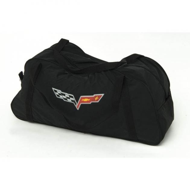 Corvette Duffle Bag, Black, With C6 Logo | Corvette Depot