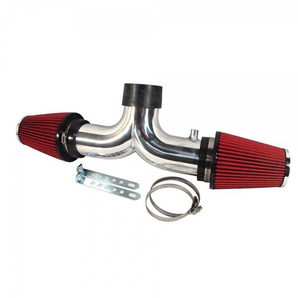 Corvette Air Intake System, Twin Flow, Polished Aluminum, 1997-2000