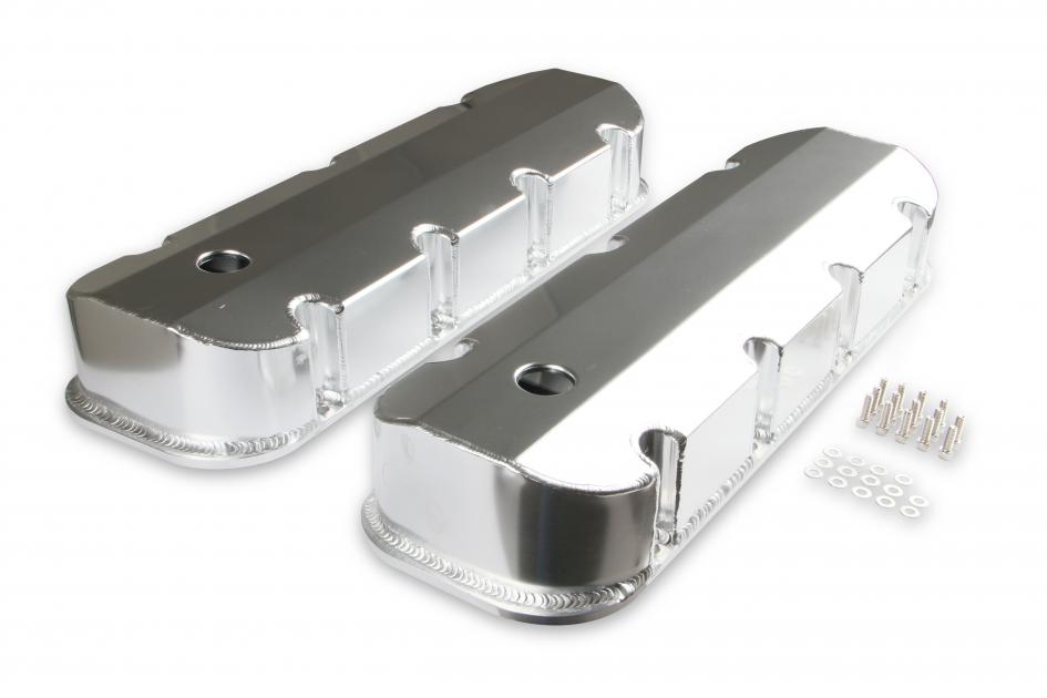 Mr. Gasket Fabricated Aluminum Valve Covers with Breather Holes, Short ...