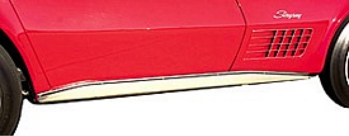 Corvette Rocker Moldings, Pair, 1970-1977