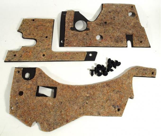 Corvette Firewall Insulation Set, with Fasteners (Standard Transmission ...