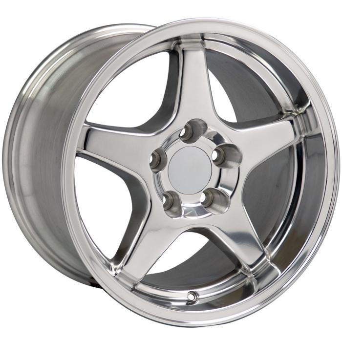 17" Fits Chevrolet - Corvette ZR1 Wheel - Polished 17x11 | Corvette Depot