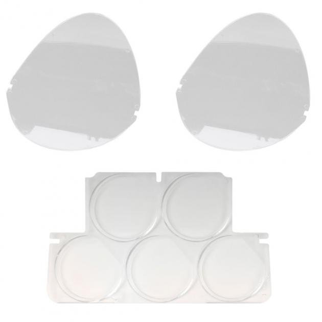 Redline Restomotive® 1968-1977 Chevrolet Corvette 3 Piece Gauge Lens ...