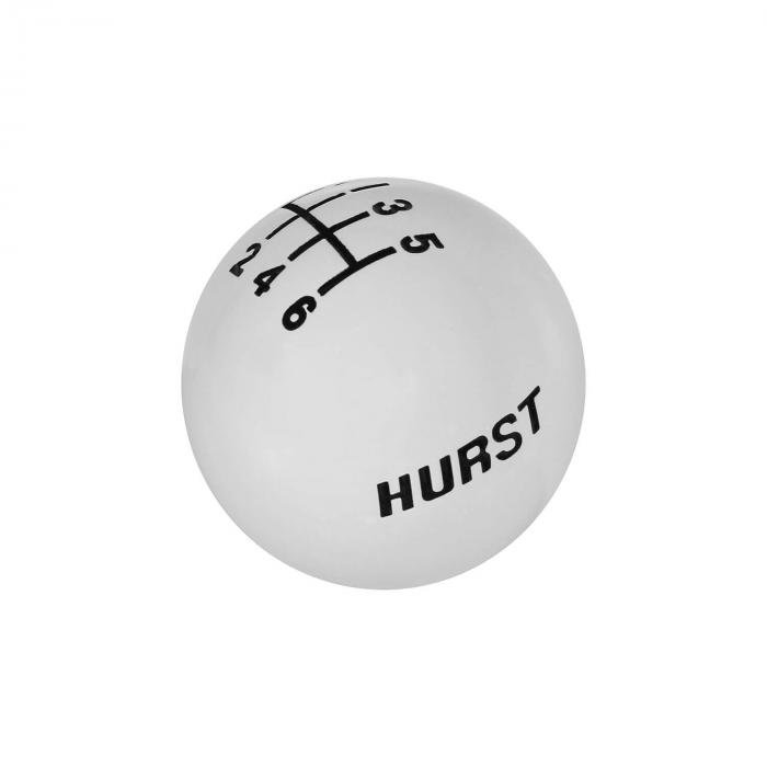 Hurst Shift Knob, 6-Speed, White 1630185 | Corvette Depot