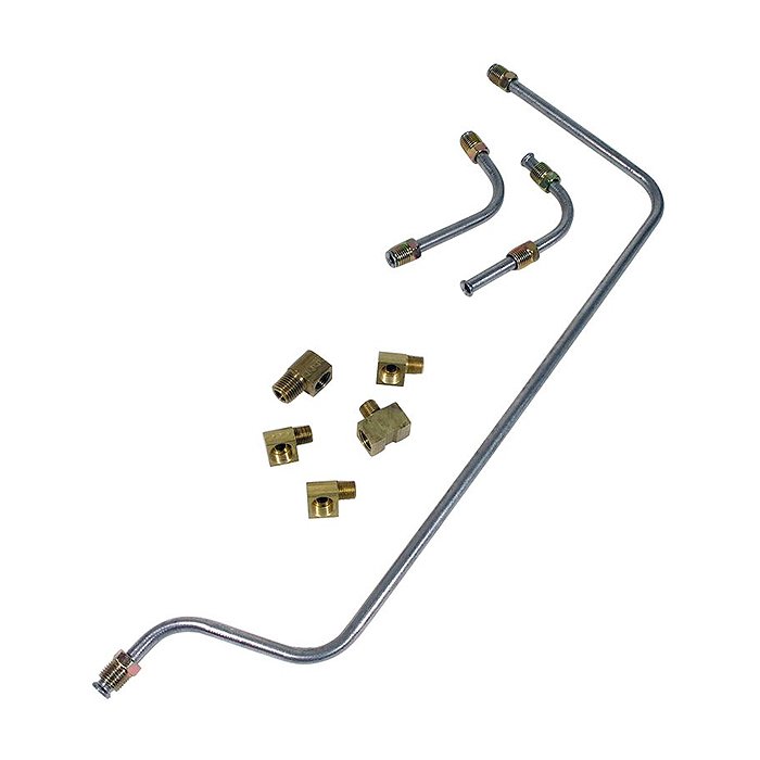 Right Stuff 59 - 61 Dual Quad. - Fuel Pump to Carb. Line; 3 Lines; 5 ...