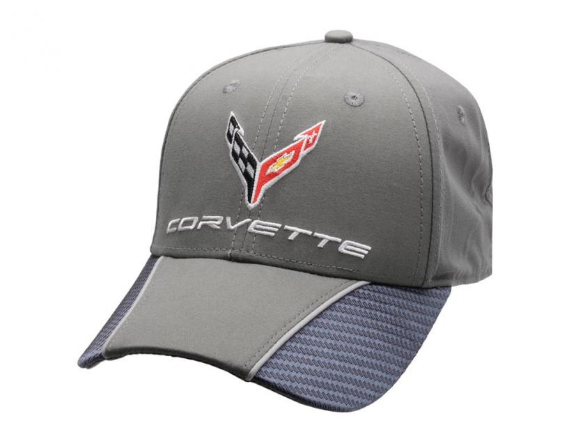 C8 Corvette Carbon Fiber Contrast Hat | Corvette Depot