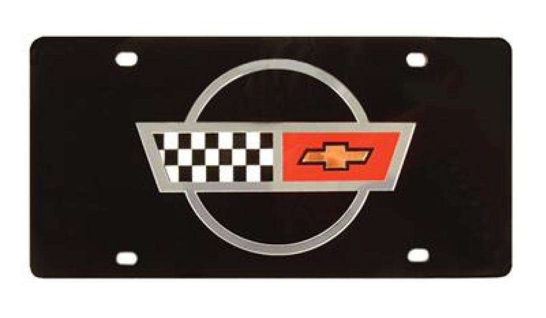 License Plate - Laser C4 Emblem | Corvette Depot