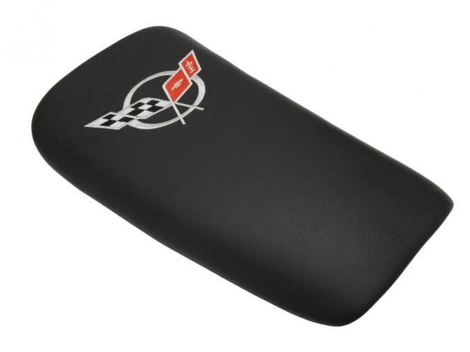 97-04 Center Console Compartment Door w/ Silver Embroidered Logo ...