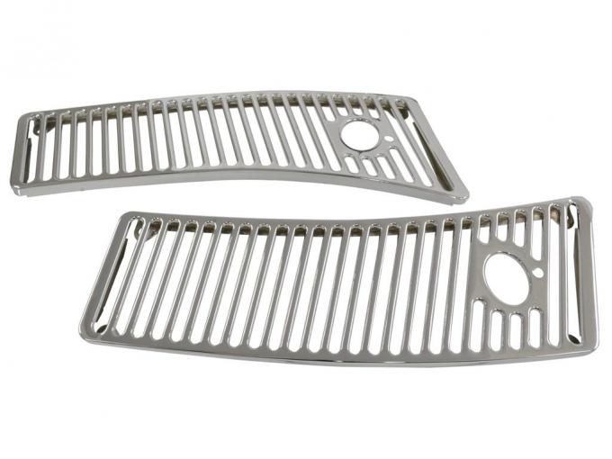 63-67 Chrome Windshield Wiper Vent Grille | Corvette Depot