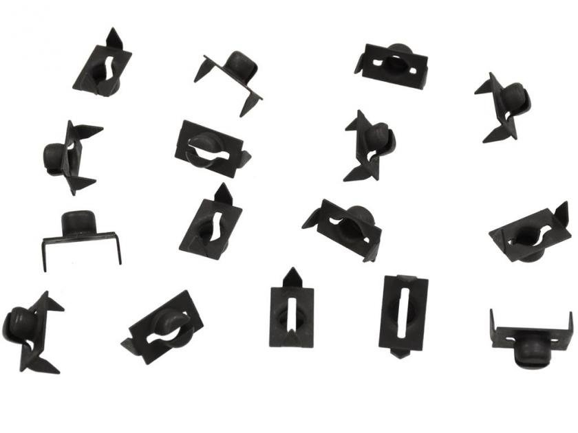 63-67 Window Channel Clip Set - Coupe Push In - 16 Pieces | Corvette Depot