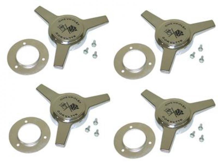 63 Hubcap Spinner - With Retainer And Screws | Corvette Depot