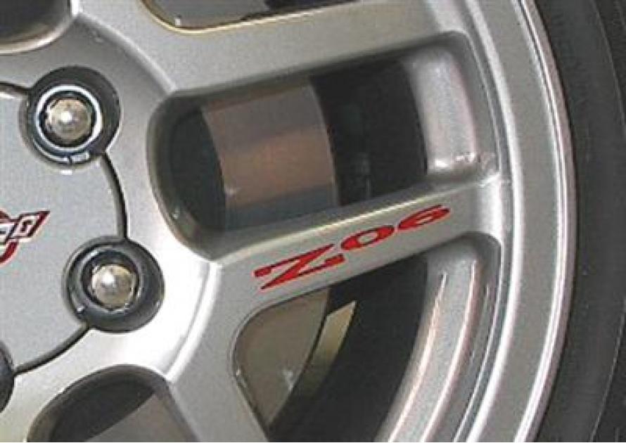 01-04 Z06 Wheel Spoke Decal - Set Of 4 | Corvette Depot