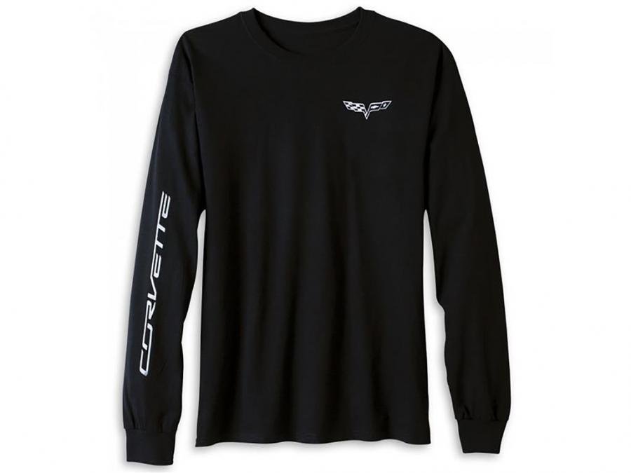 C6 Corvette Black Long Sleeve T-Shirt | Corvette Depot