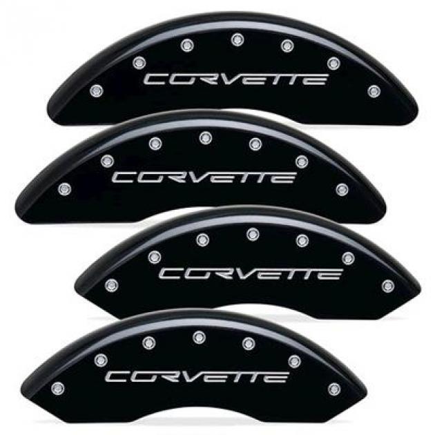 05-13 Brake Caliper Covers MGP - Aluminum Black Powder Coated - Z06/ZR1 ...