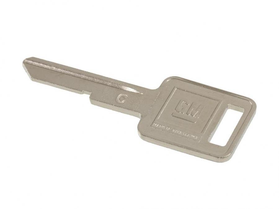 72-76 Key Blank - Square "C" 72 76 80 | Corvette Depot
