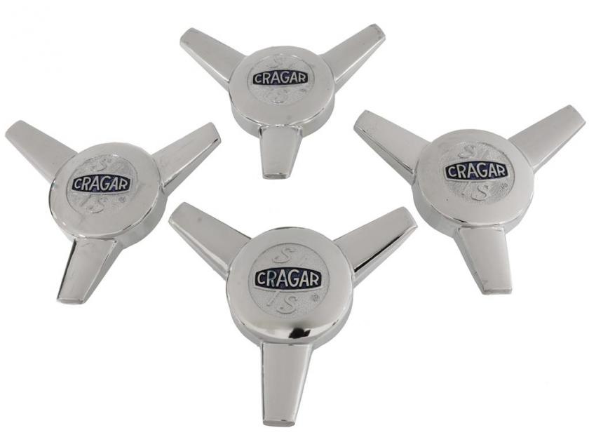 Cragar SS Wheel 3 Bar Spinner Cap - Set Of 4 | Corvette Depot