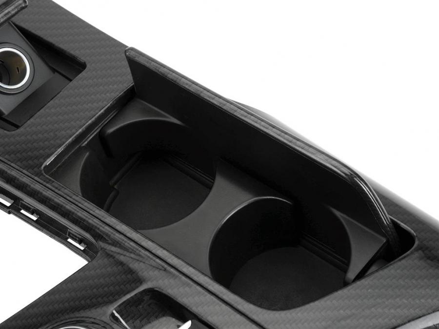 2014-2019 Gloss Finish Carbon Fiber Center Shifter Console Plate ...