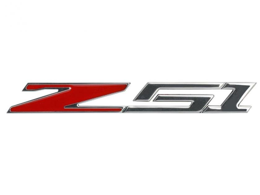 Z51 Billet Aluminum Chrome Plated Badge / Emblem - 6" | Corvette Depot