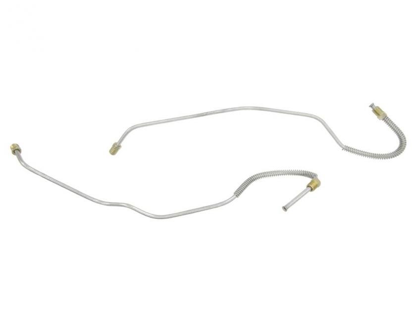 65-82 Steel Rear Caliper Brake Lines with Spiral Armor - Pair ...