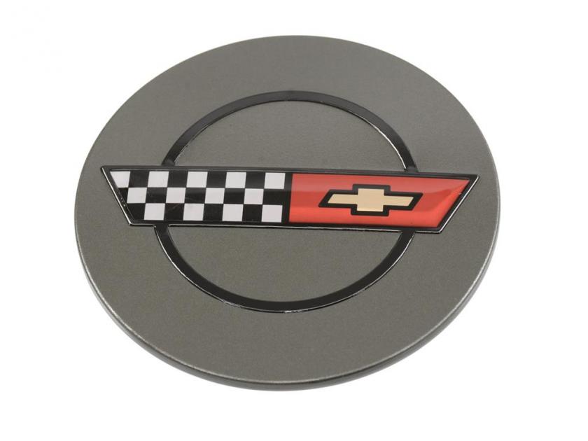 87 Wheel Center Cap - With Emblem Gray | Corvette Depot